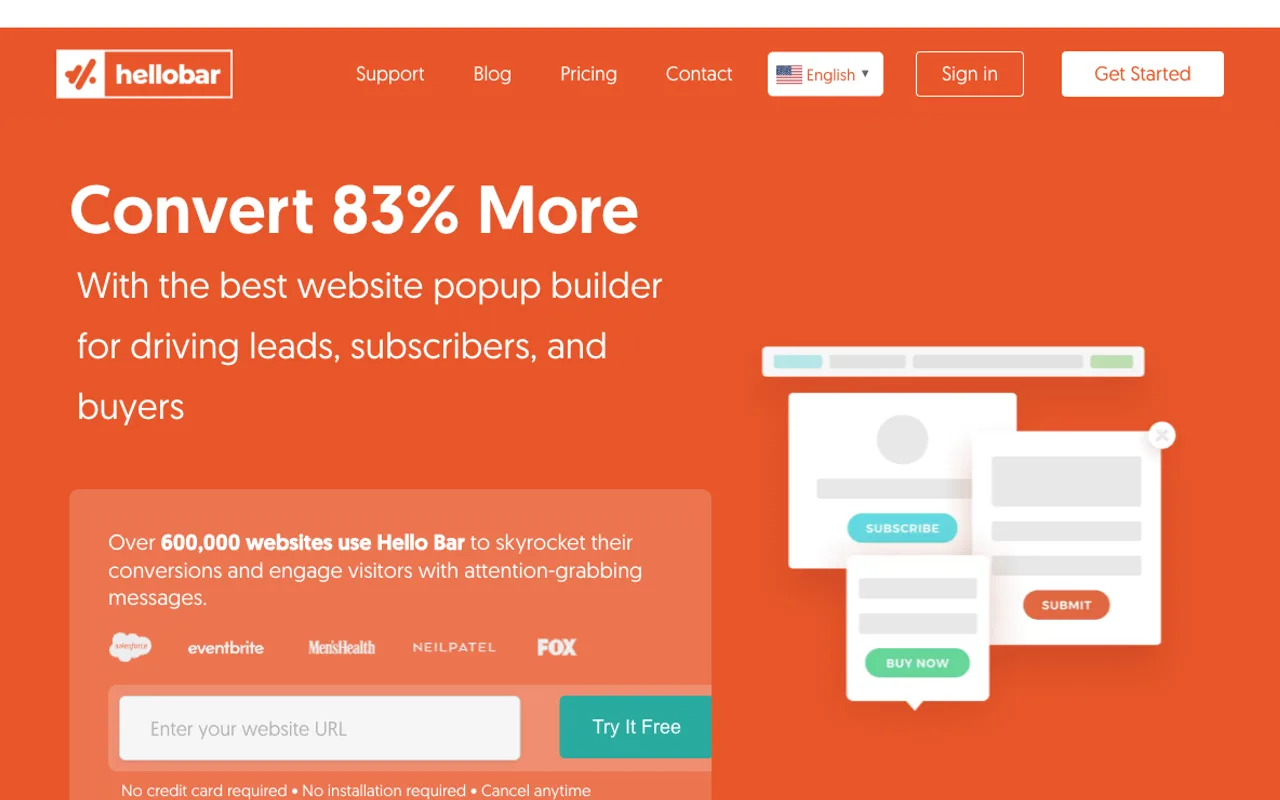 Best Hello Bar Alternative in 2026 (Free Plan) | Poper