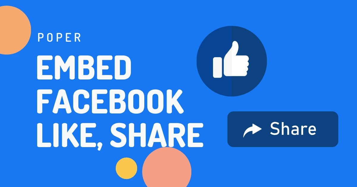 Embed Facebook Like Share Poper Embed Facebook Like Share Poper