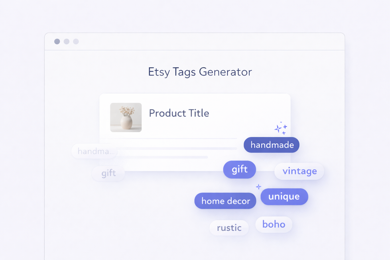 Free Etsy Tags Generator - Poper