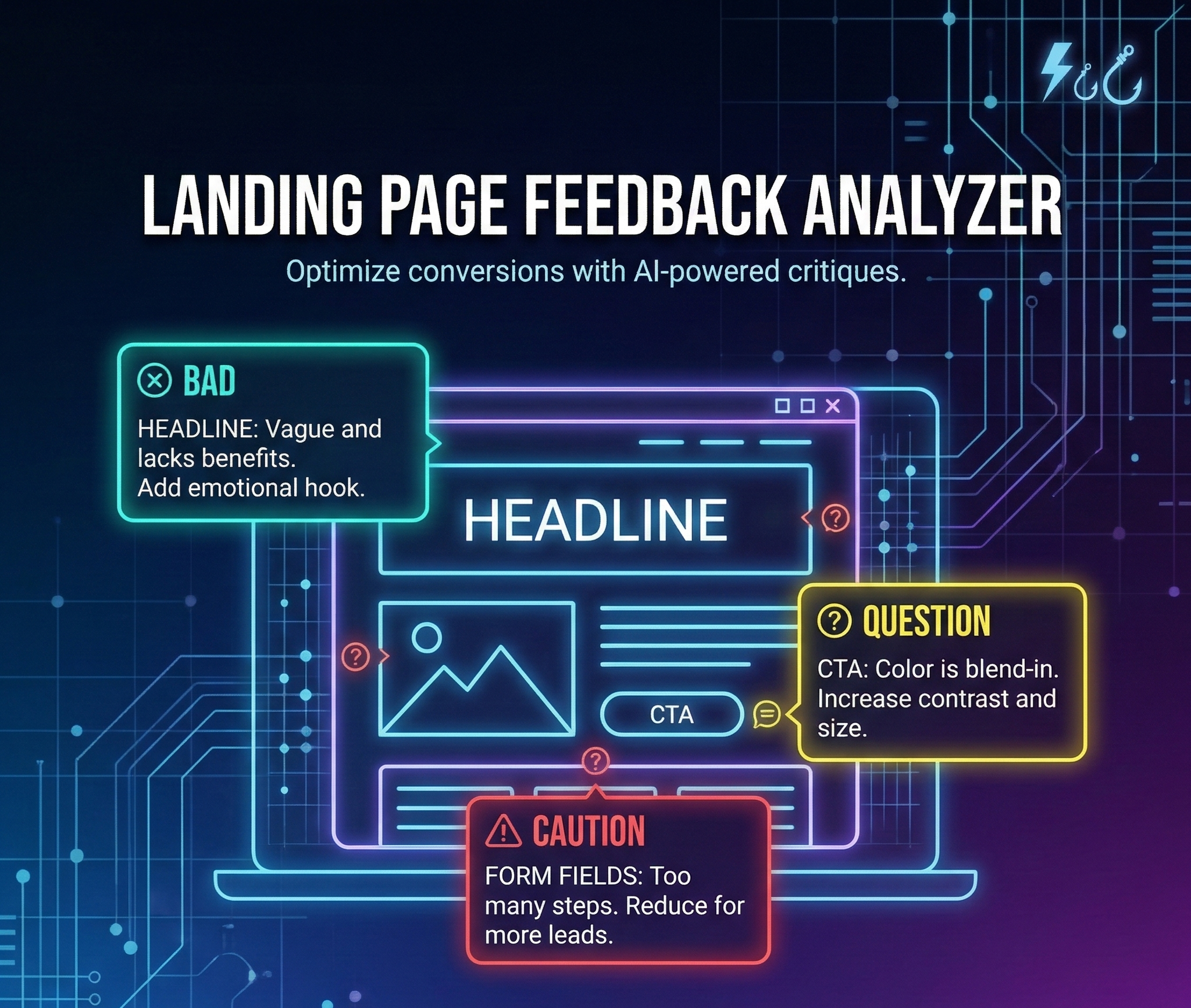 Free Landing Page Feedback Analyzer - Poper